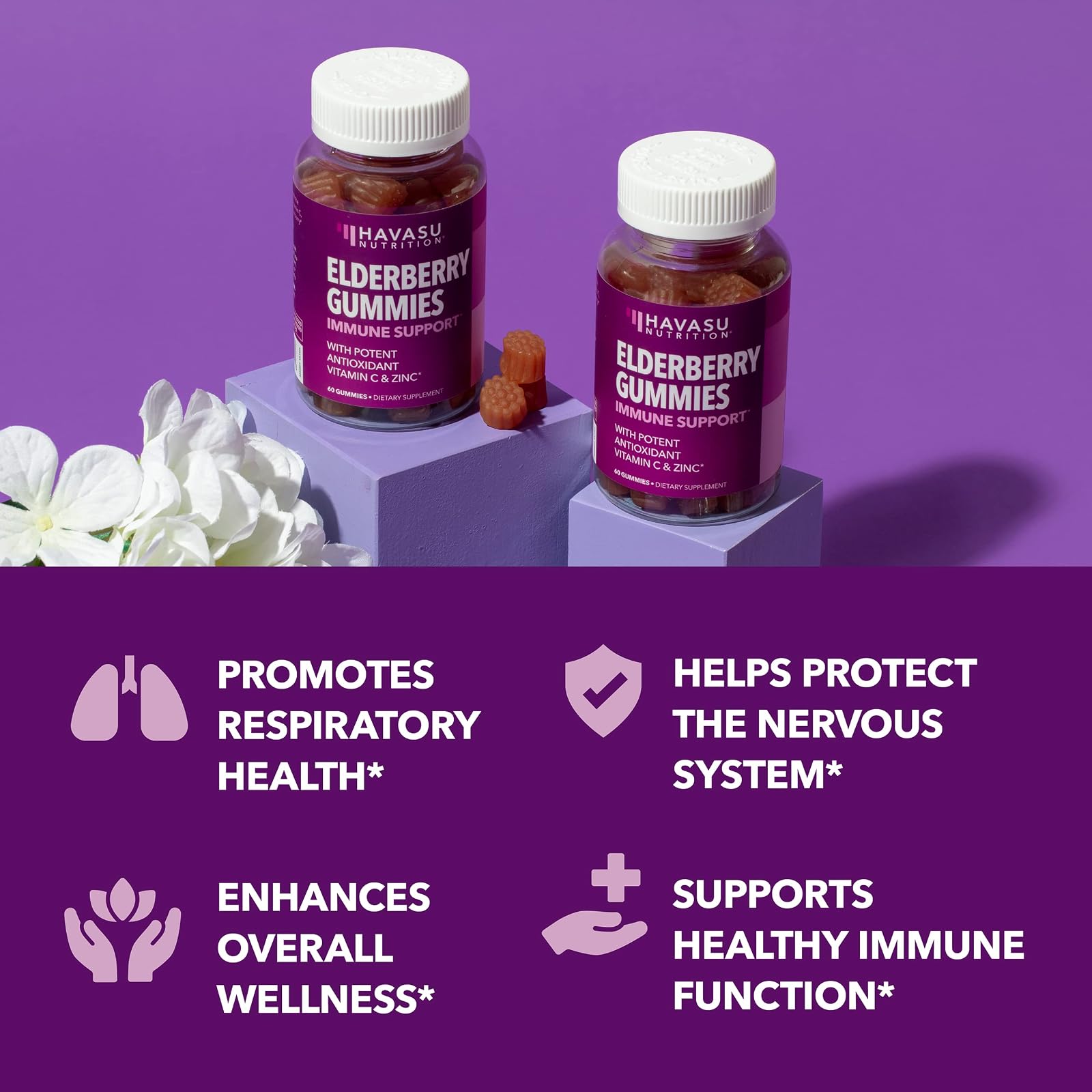 tasty elderberry gummies for children