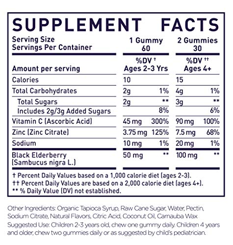 tasty elderberry gummies for children