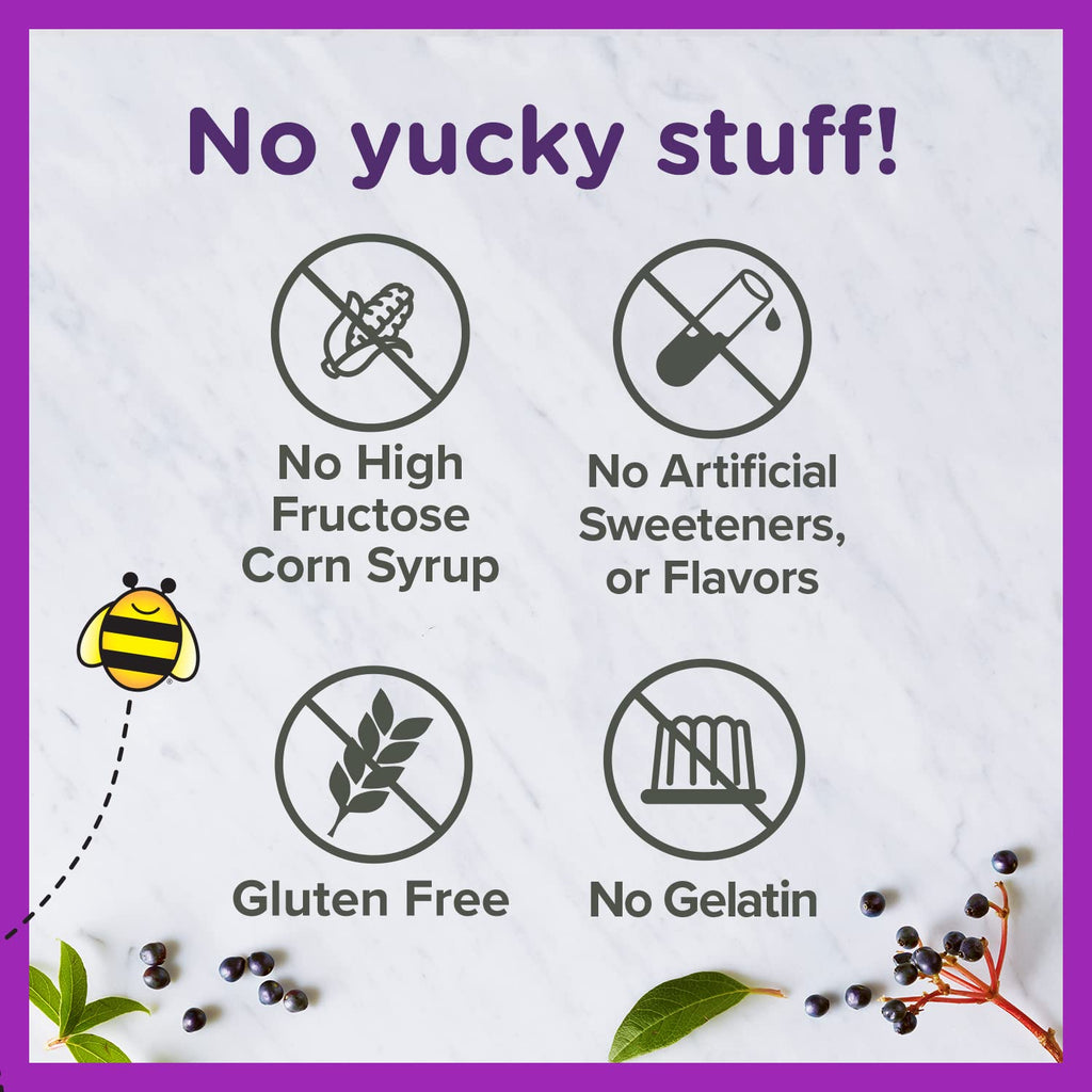 tasty elderberry gummies for children