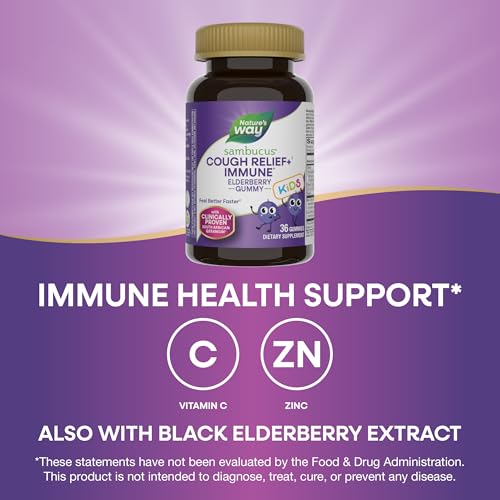Tasty elderberry gummies for cough relief