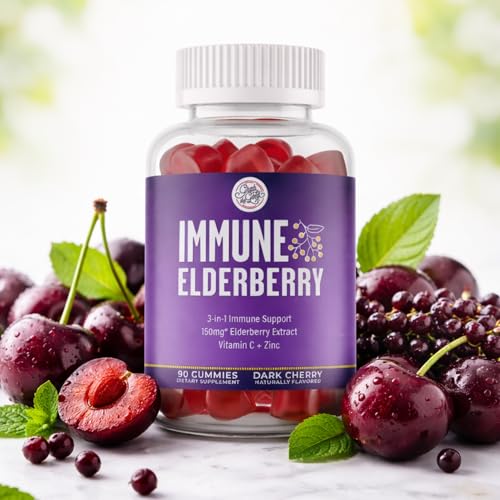 Tasty elderberry gummies for daily use