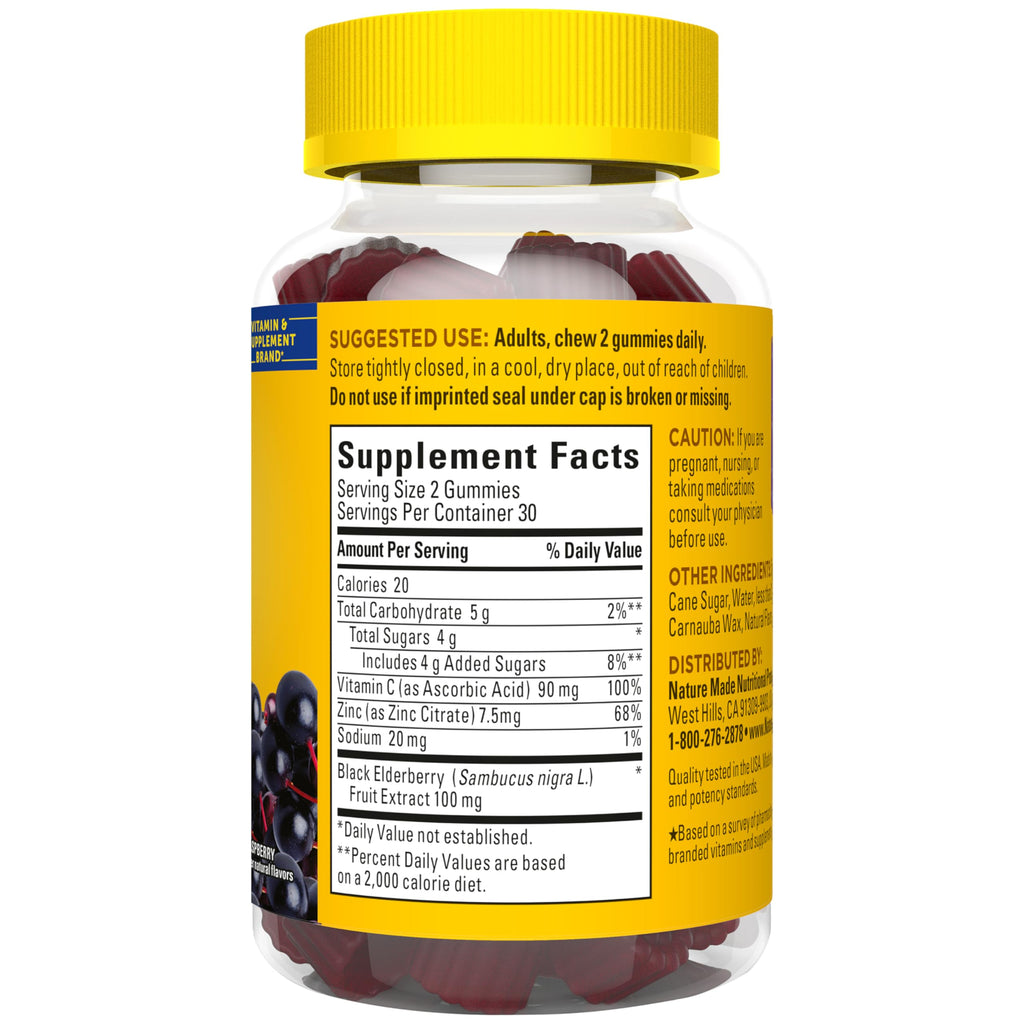 Tasty elderberry gummies for everyday use