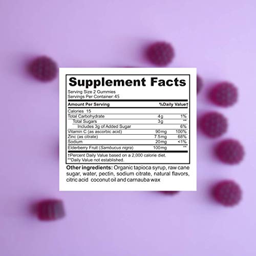Tasty elderberry gummies for immune boost