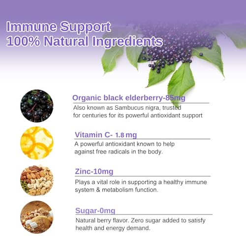 tasty elderberry gummies for immune boost
