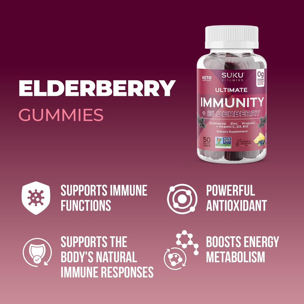 tasty elderberry gummies for immune strength