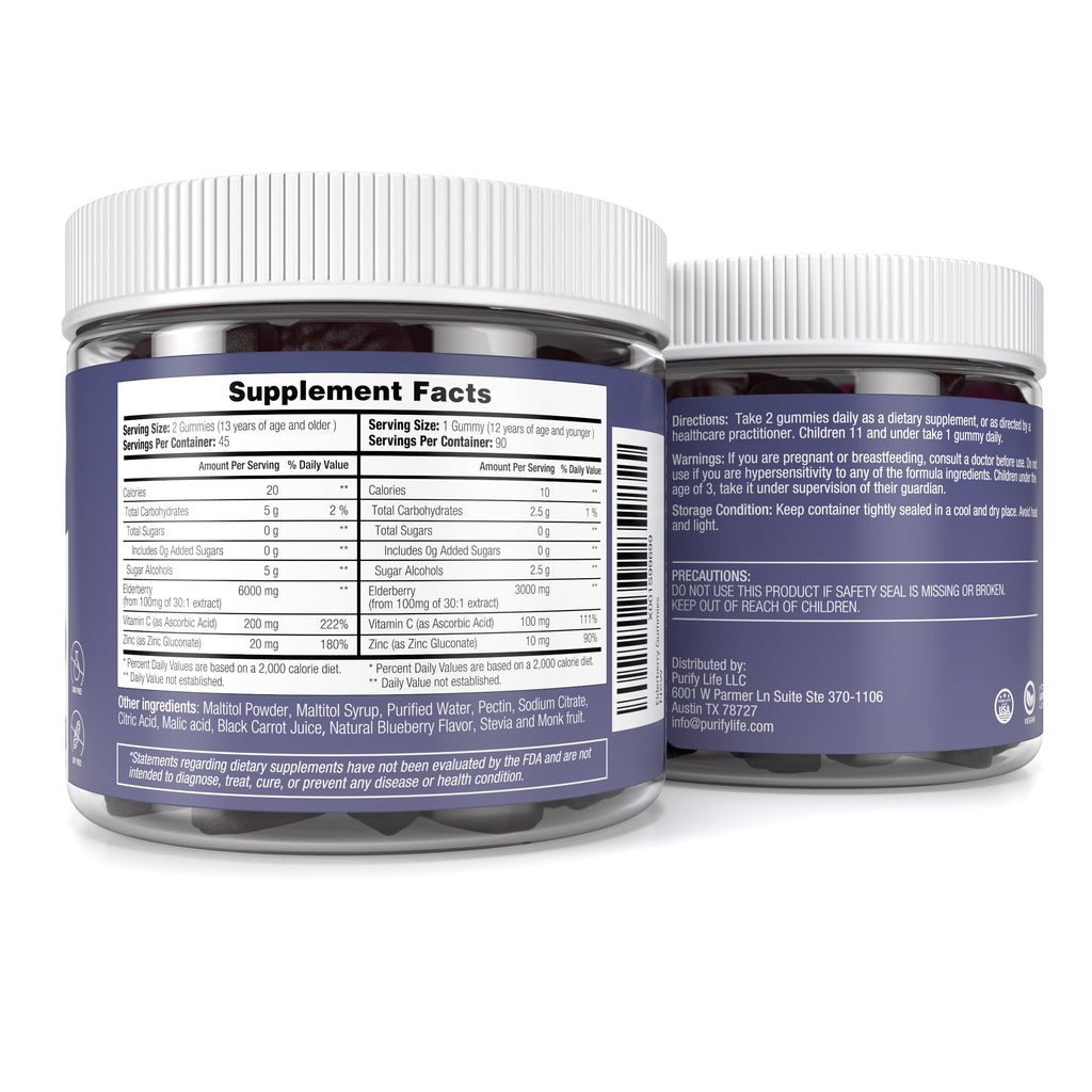 tasty elderberry gummies for kids' health