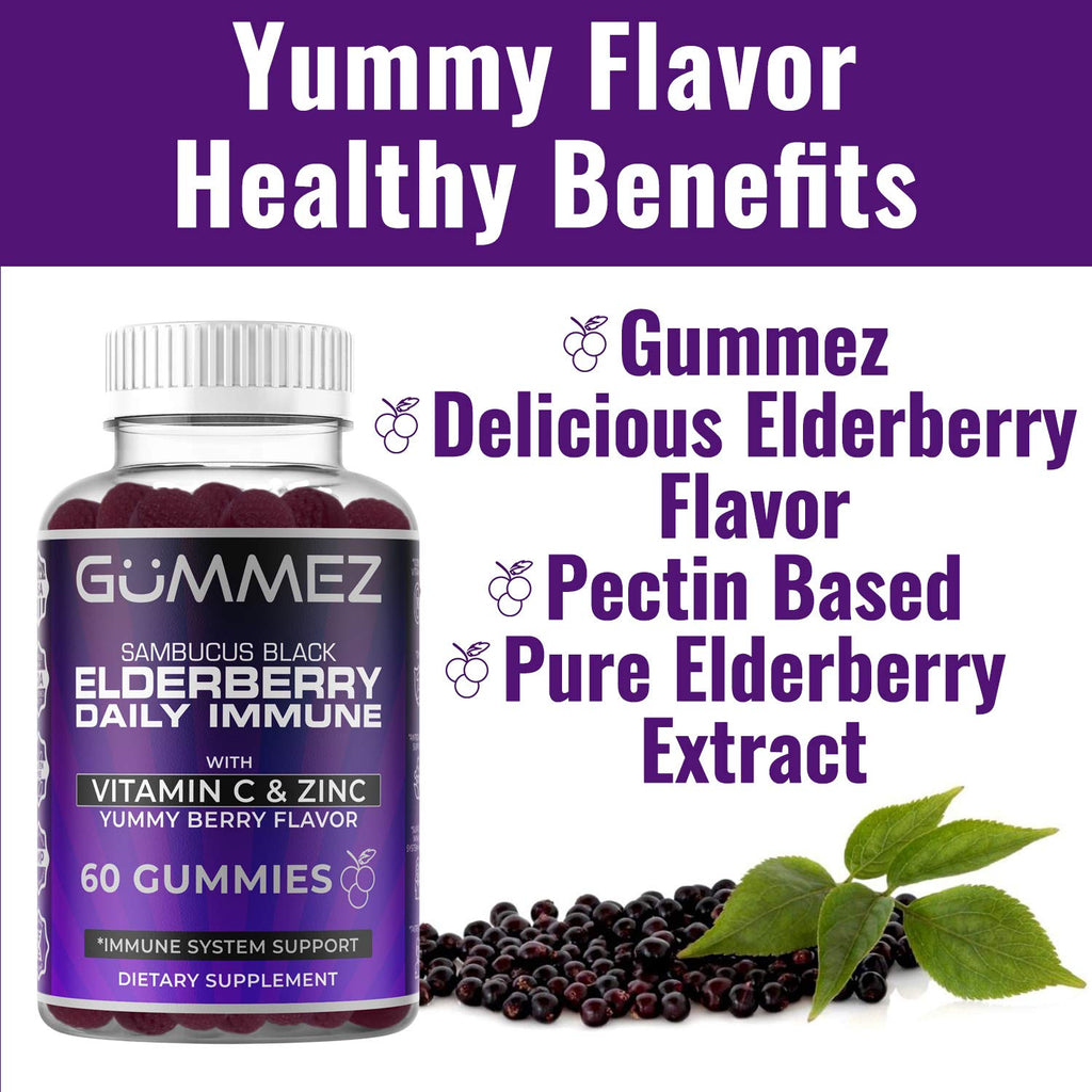 Tasty elderberry gummies for wellness