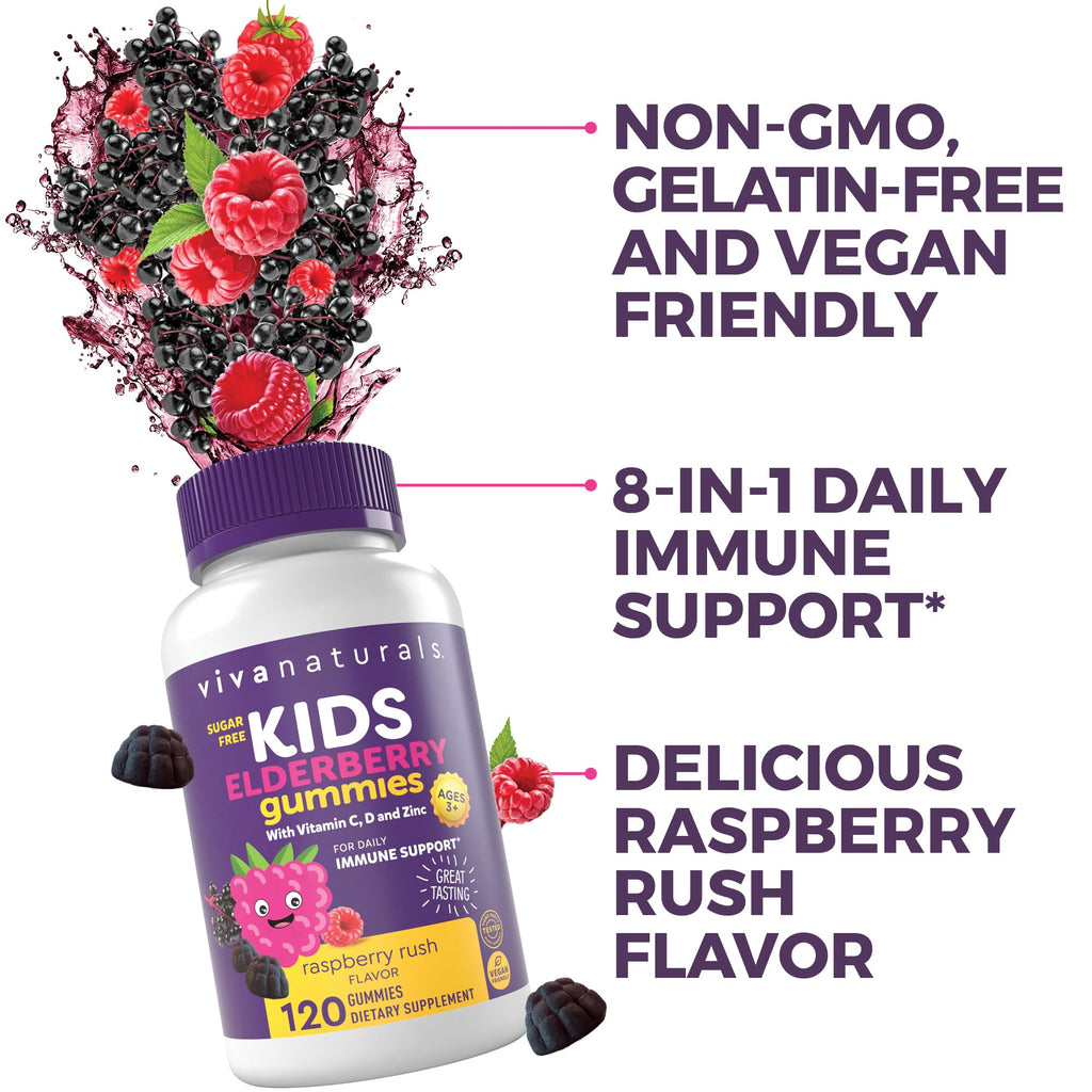 tasty elderberry gummies with no sugar