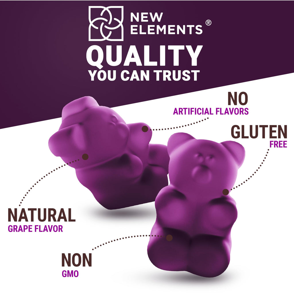 Tasty elderberry immune support gummies