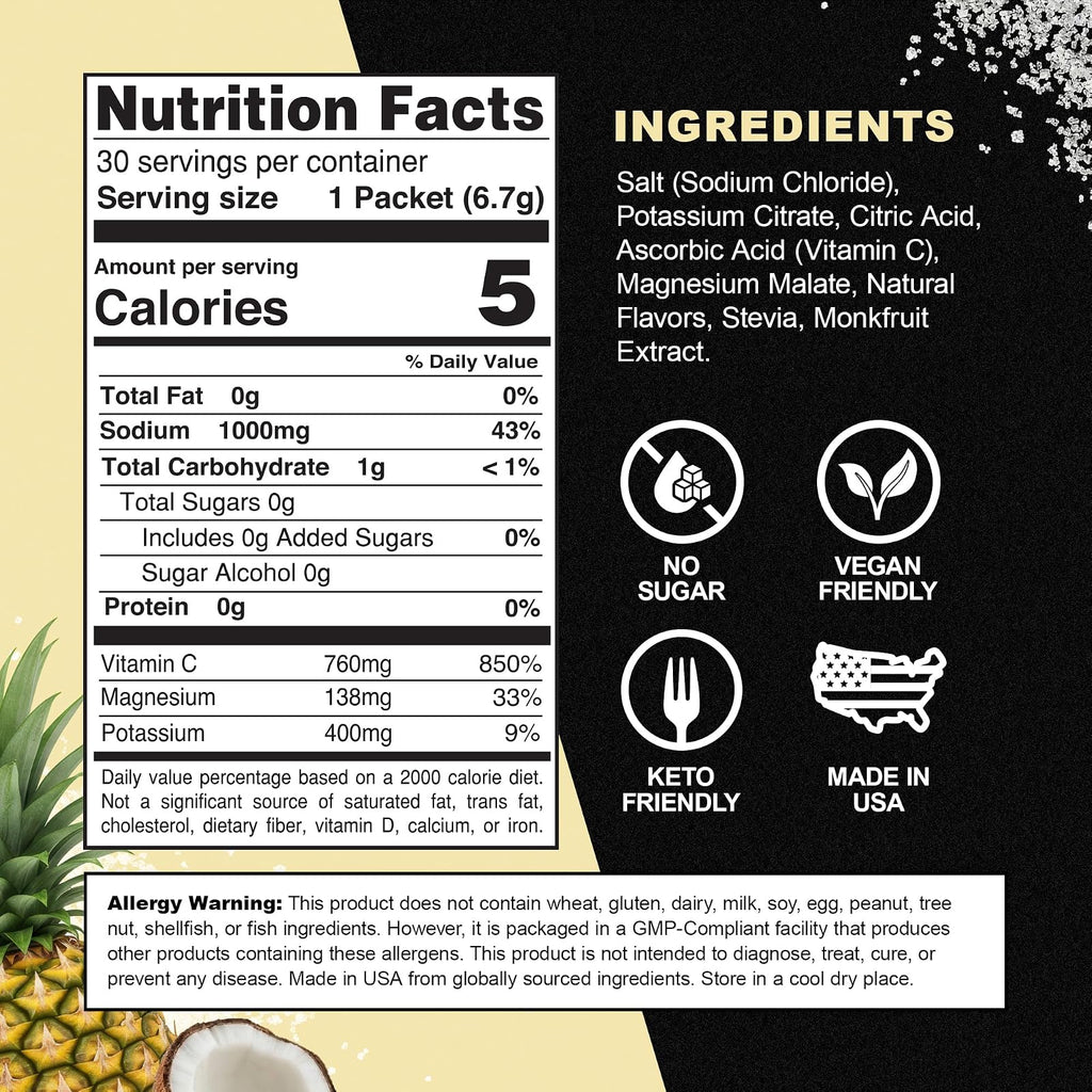 tasty electrolyte mix for hydration