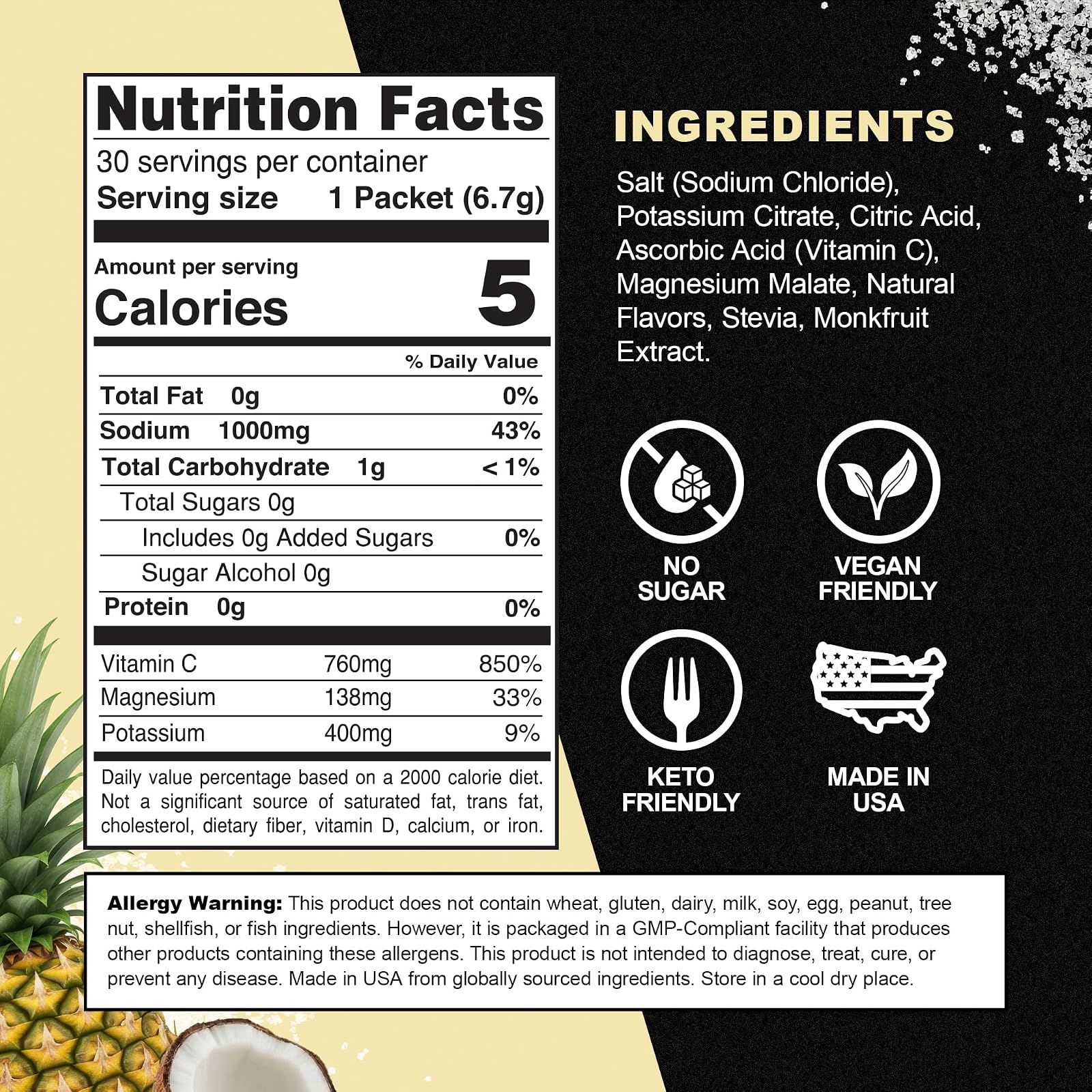 tasty electrolyte mix for hydration