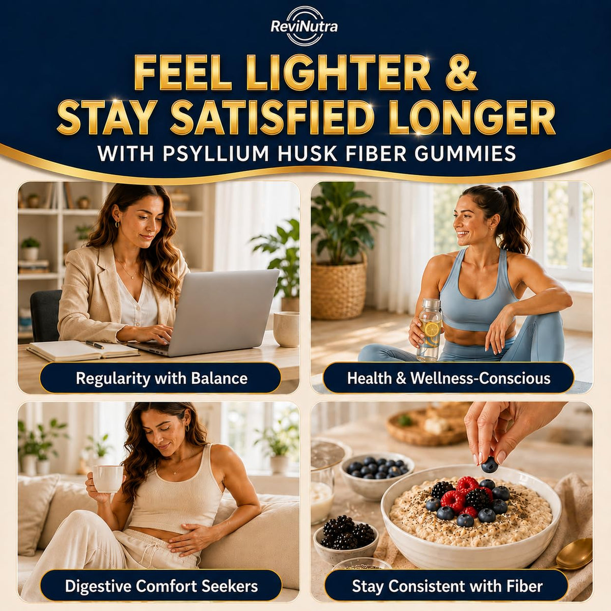 Tasty fiber gummies for digestive support