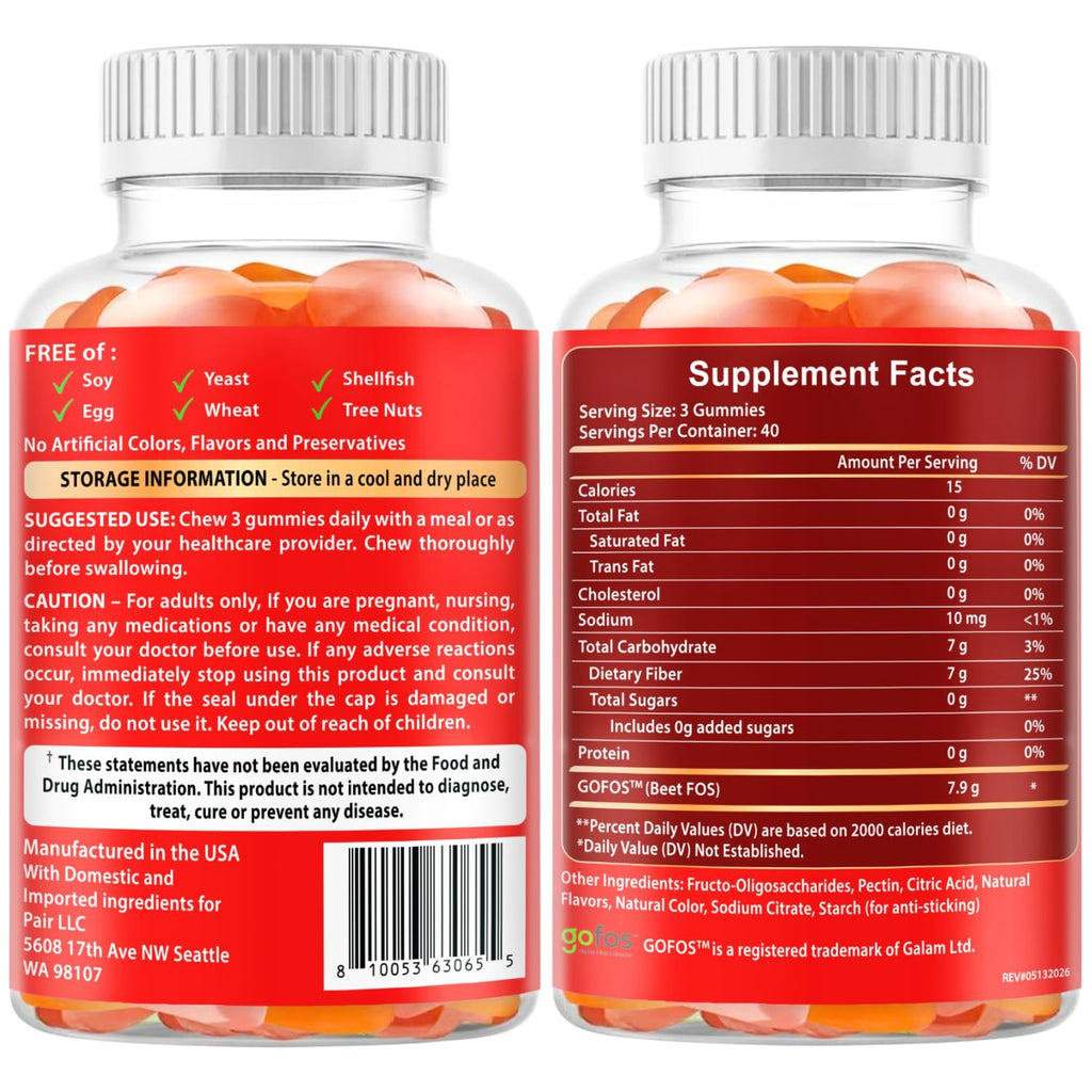 tasty fiber gummies for gut health