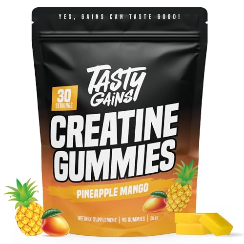 TASTY GAINS creatine gummies for energy