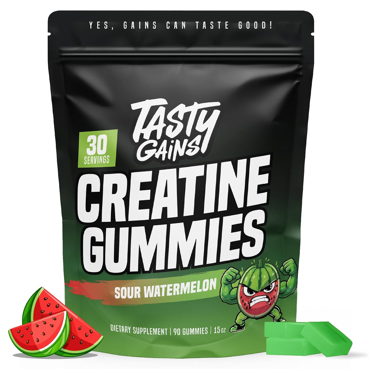 TASTY GAINS creatine gummies for energy