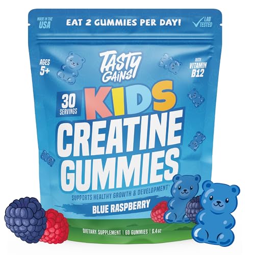 TASTY GAINS kids creatine gummies