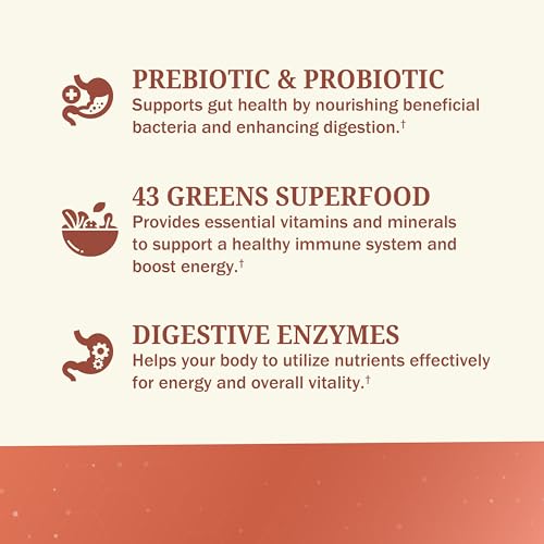 Tasty greens powder for smoothies