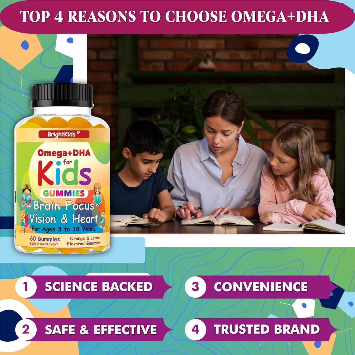 Tasty gummies for children's daily nutrition