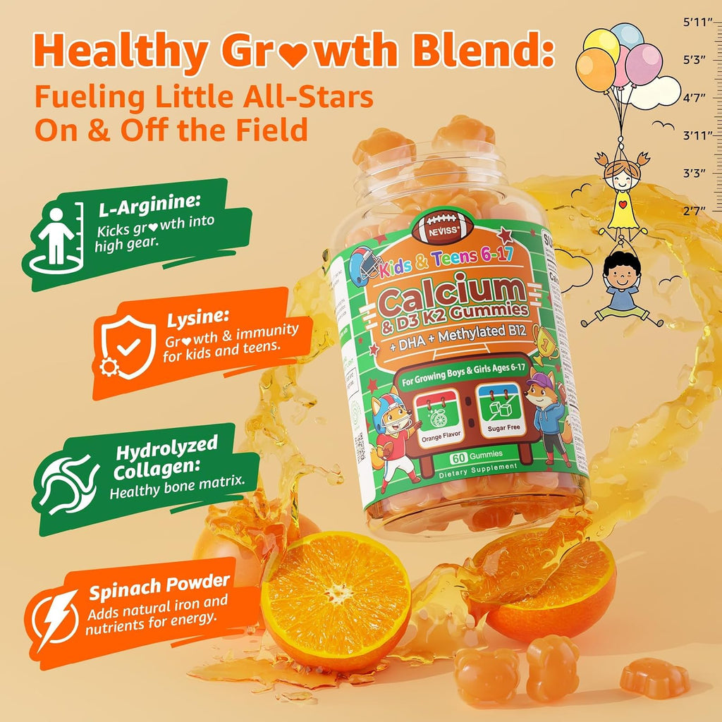 Tasty gummies for daily calcium intake