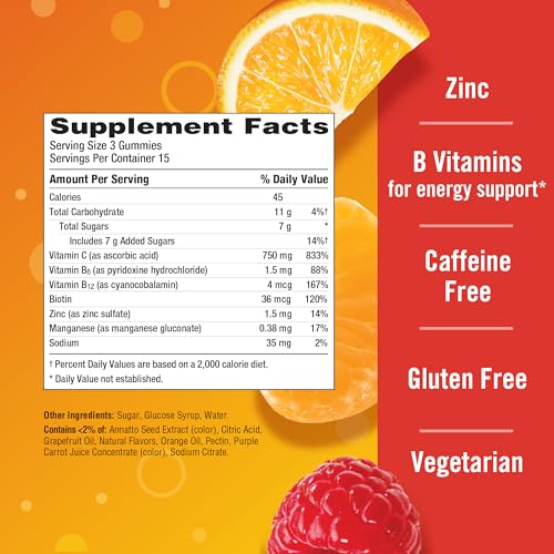 Tasty gummies with 750 mg Vitamin C