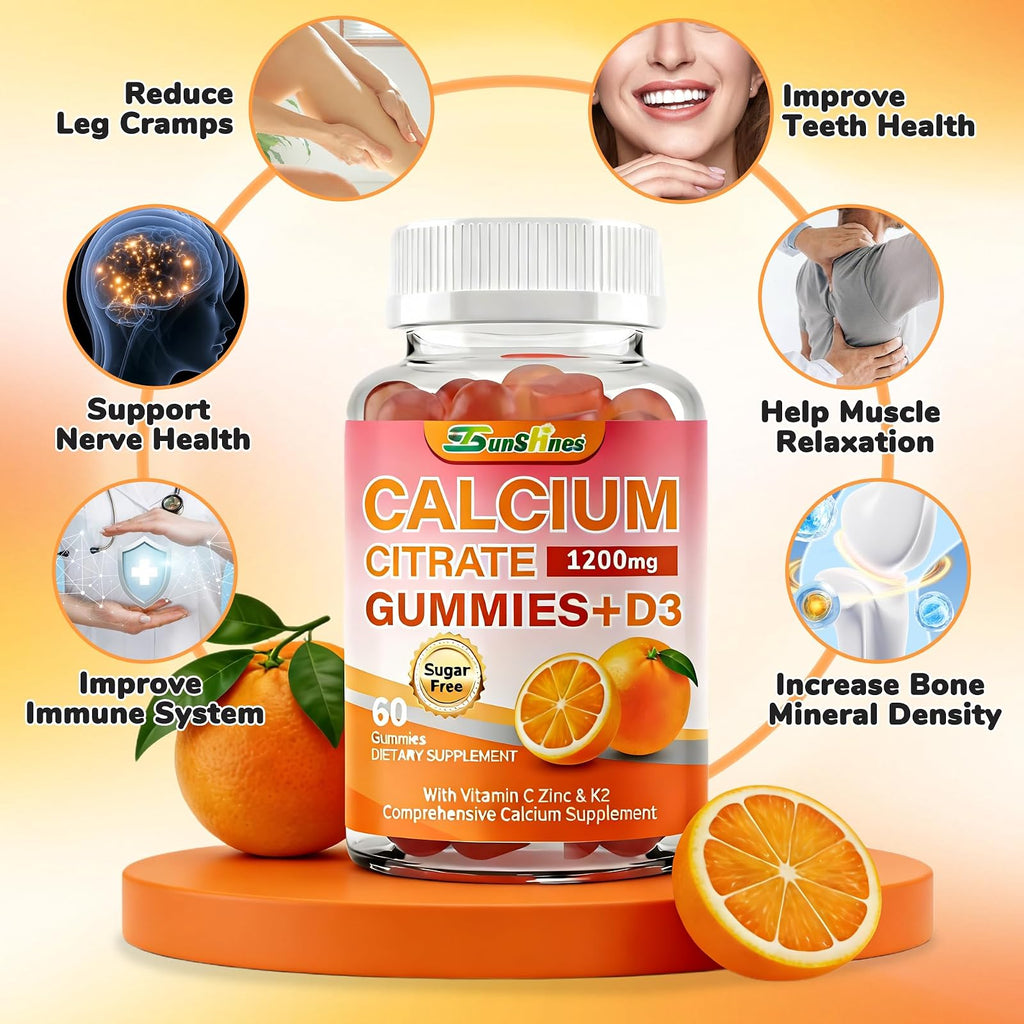 Tasty gummy vitamins for calcium intake