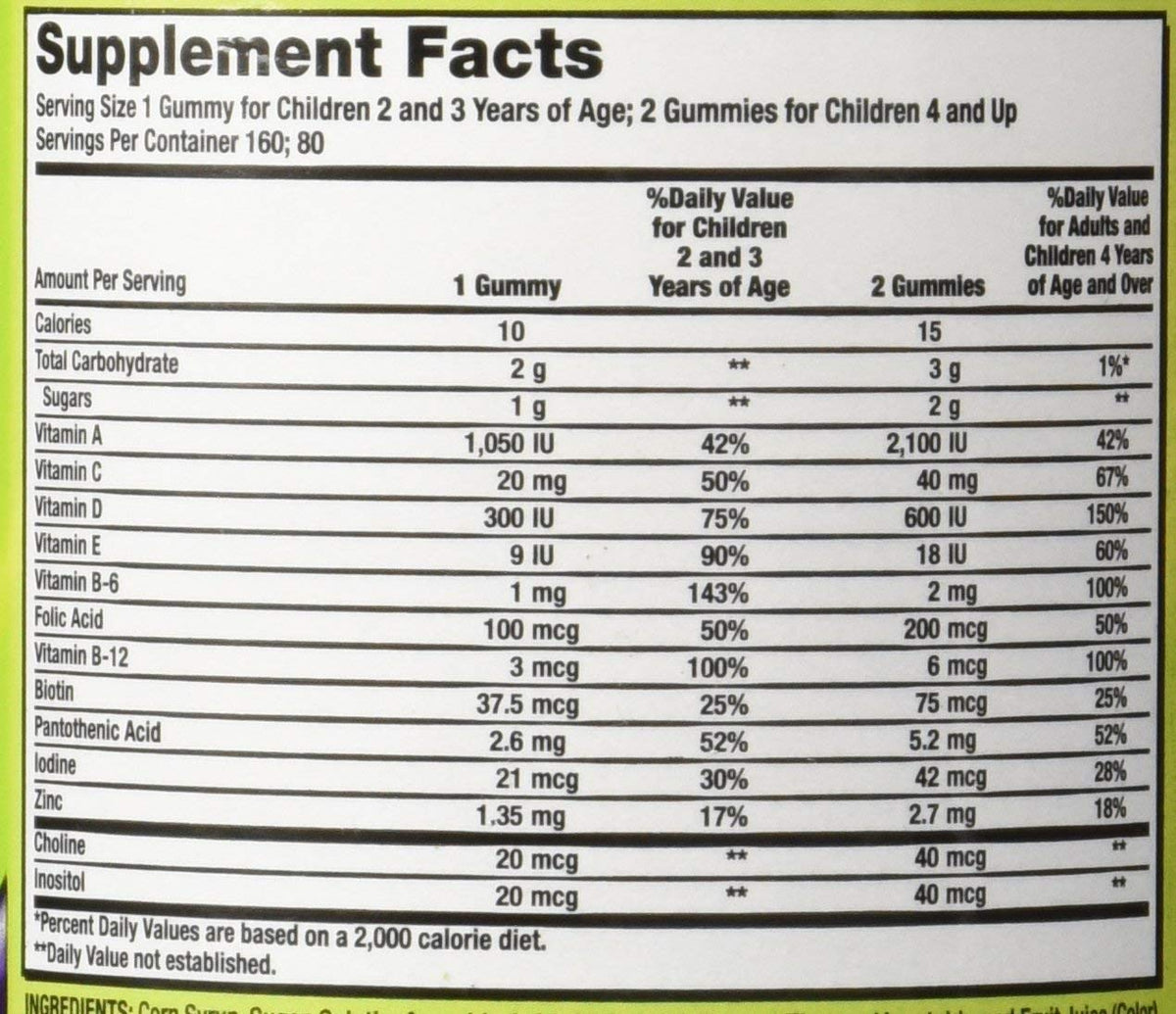 tasty gummy vitamins for kids