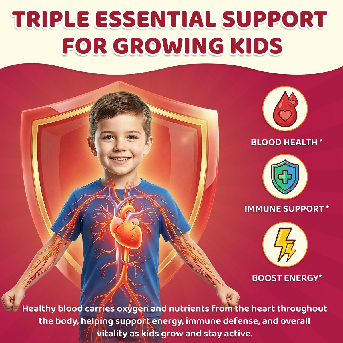 Tasty iron gummies for children