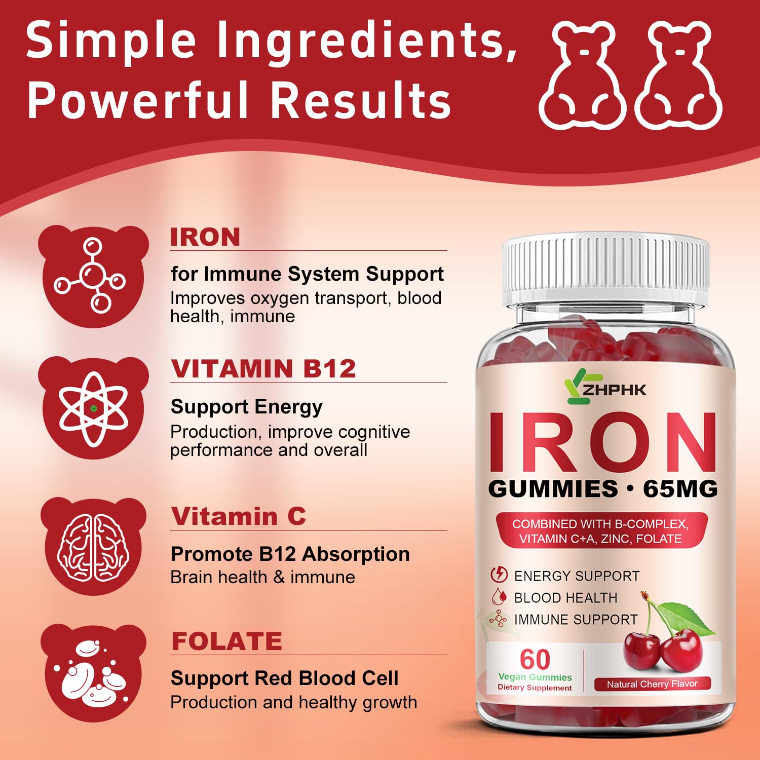 tasty iron gummies for health