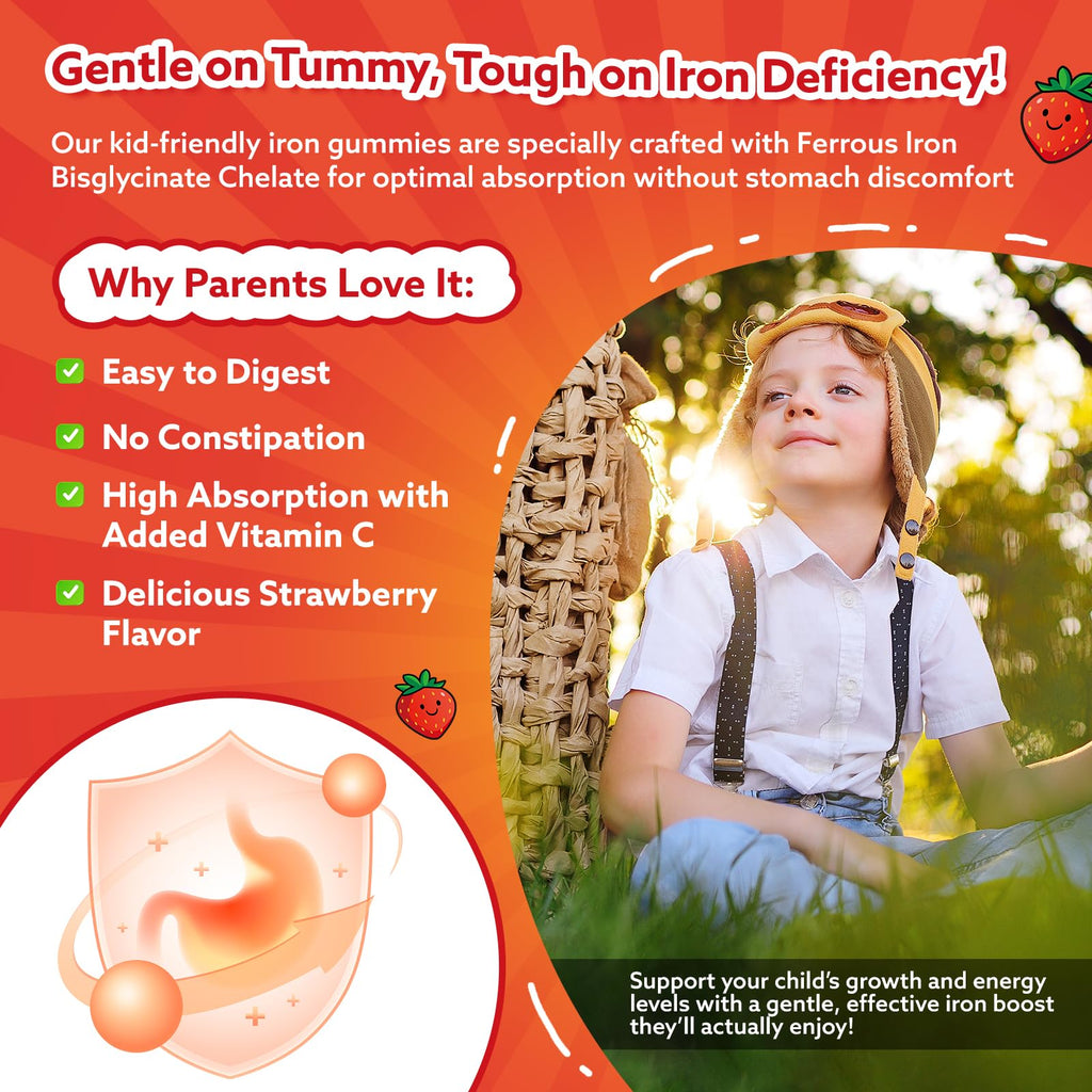 Tasty iron gummies for kids