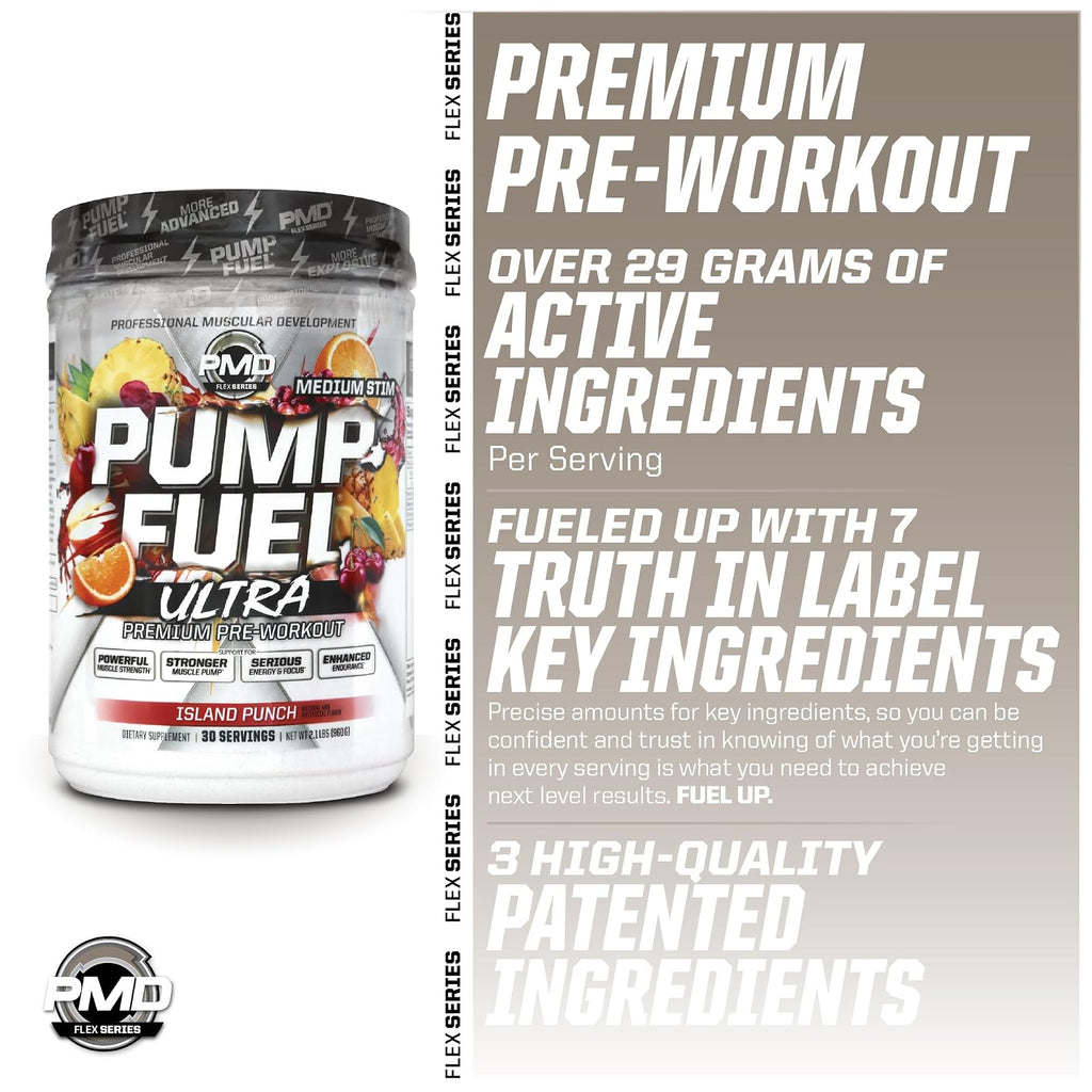 tasty Island Punch pre-workout mix