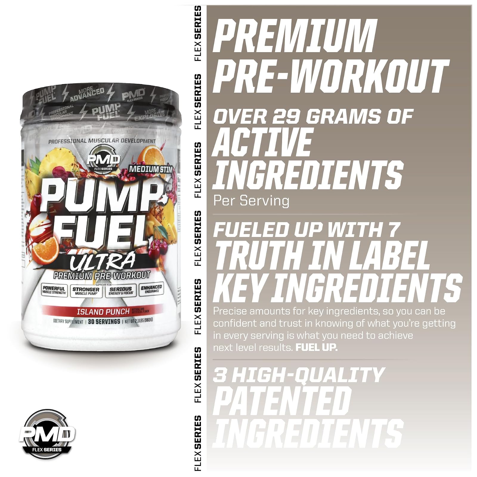 tasty Island Punch pre-workout mix