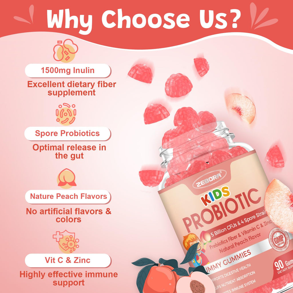 Tasty kids gummies for gut support