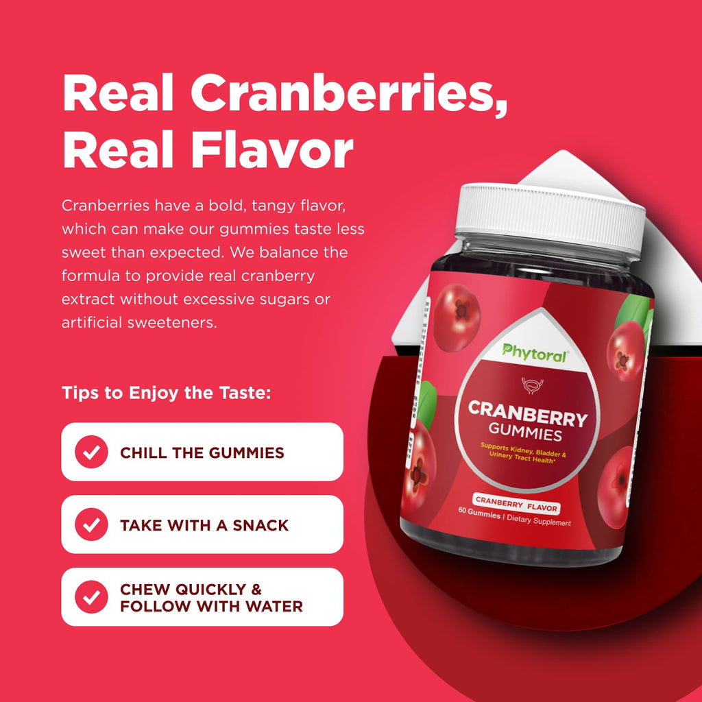 tasty kids gummies with cranberry flavour