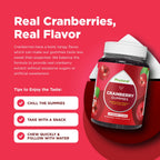 tasty kids gummies with cranberry flavour
