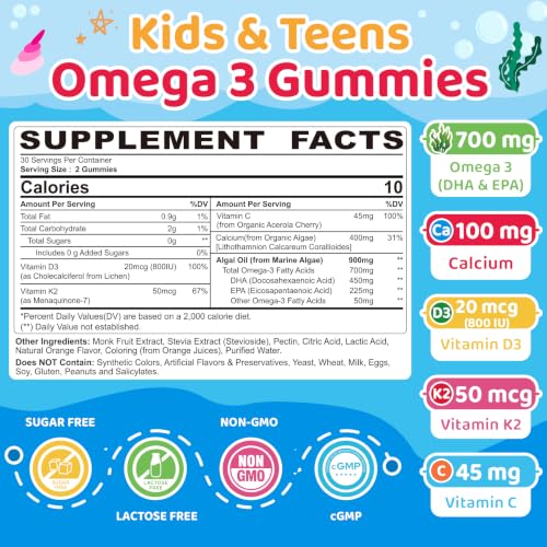 tasty kids gummies with EPA DHA