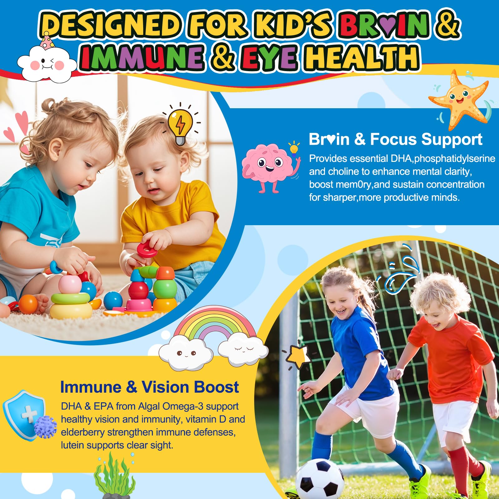 tasty kids vitamins with omega-3