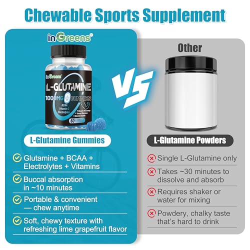 tasty l-glutamine gummies for athletes