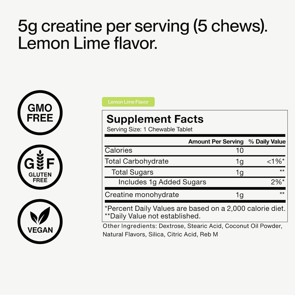tasty lemon lime creatine gummies