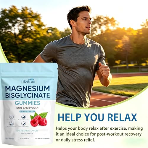 Tasty magnesium glycinate gummies for stress relief