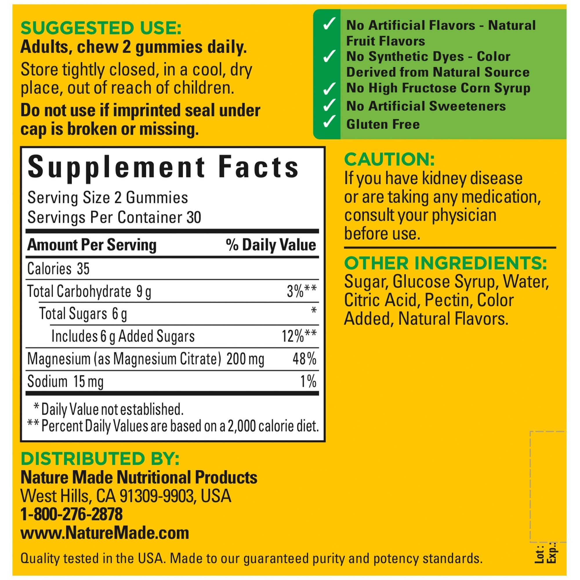 Tasty magnesium gummies for adults