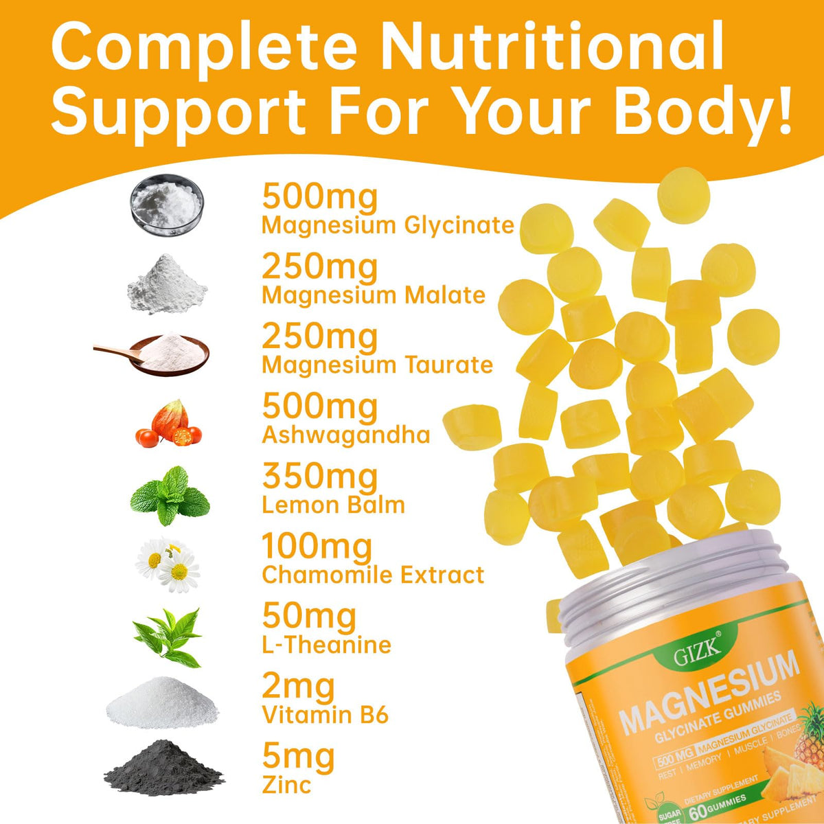Tasty magnesium gummies for daily wellness