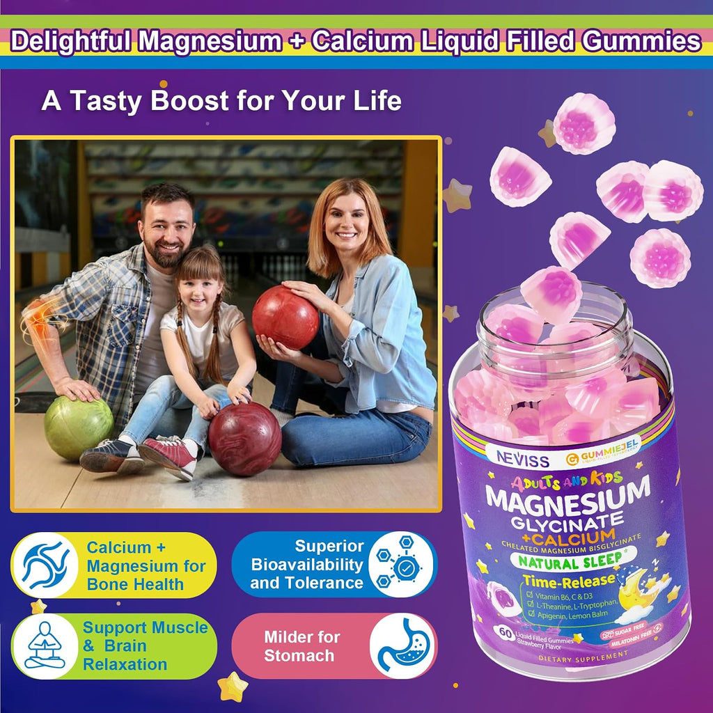 Tasty magnesium gummies for improved sleep quality