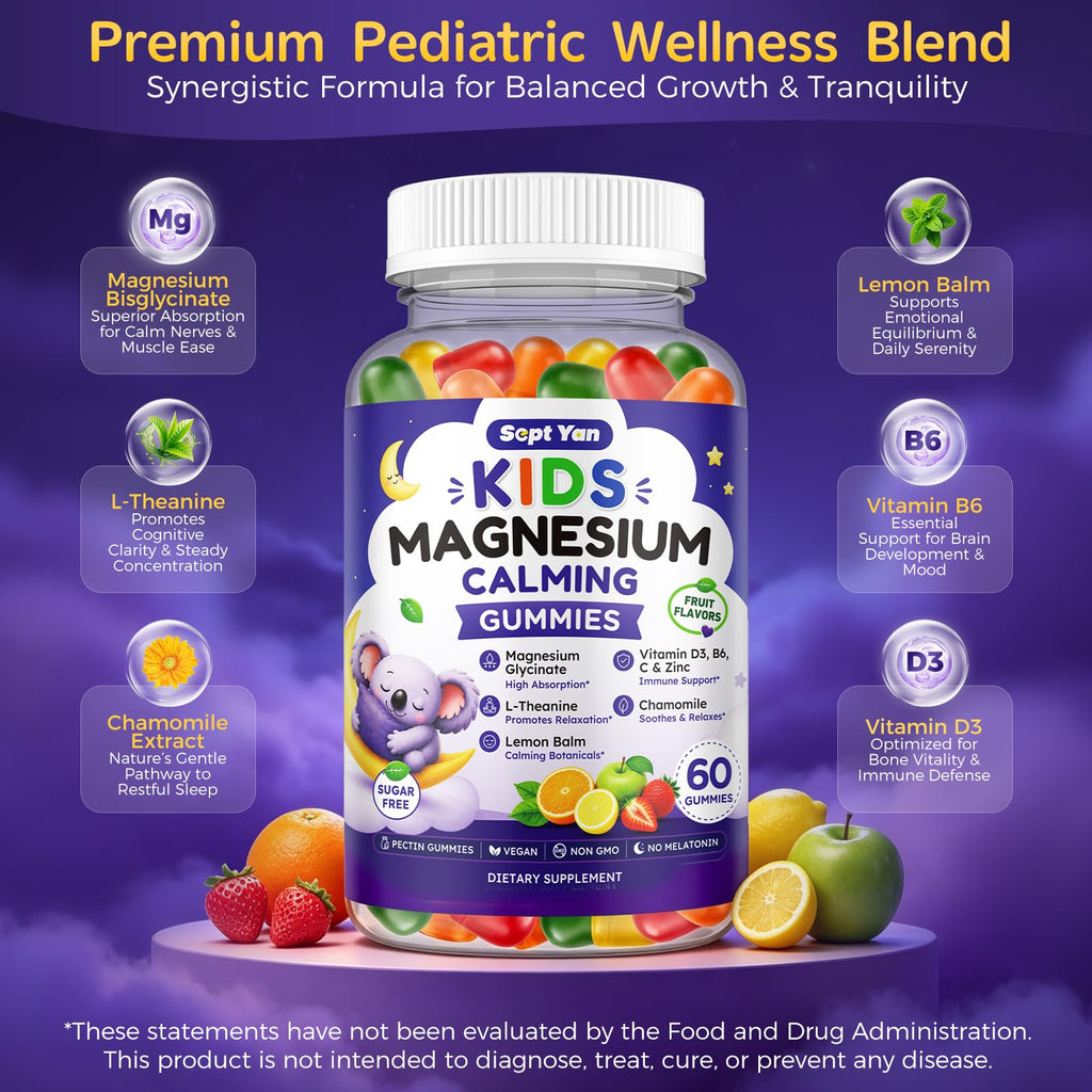 Tasty magnesium gummies for kids