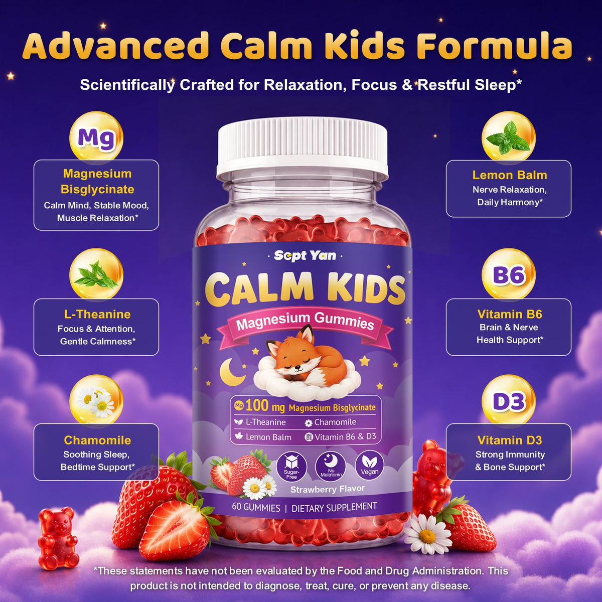 Tasty magnesium gummies for kids