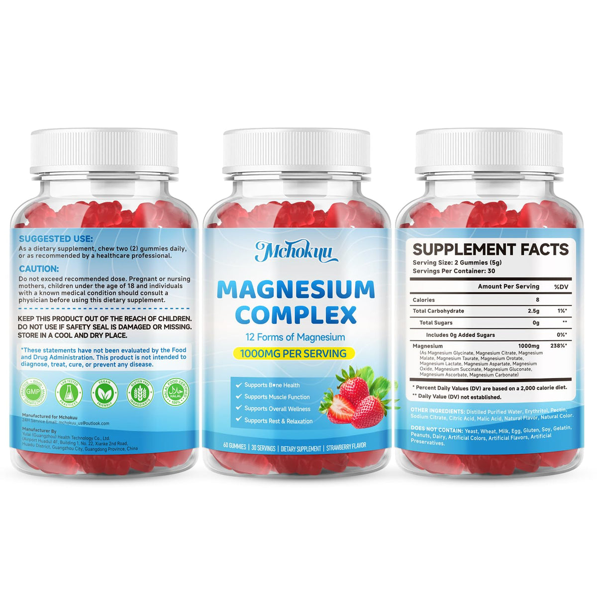 Tasty magnesium gummies for overall wellness