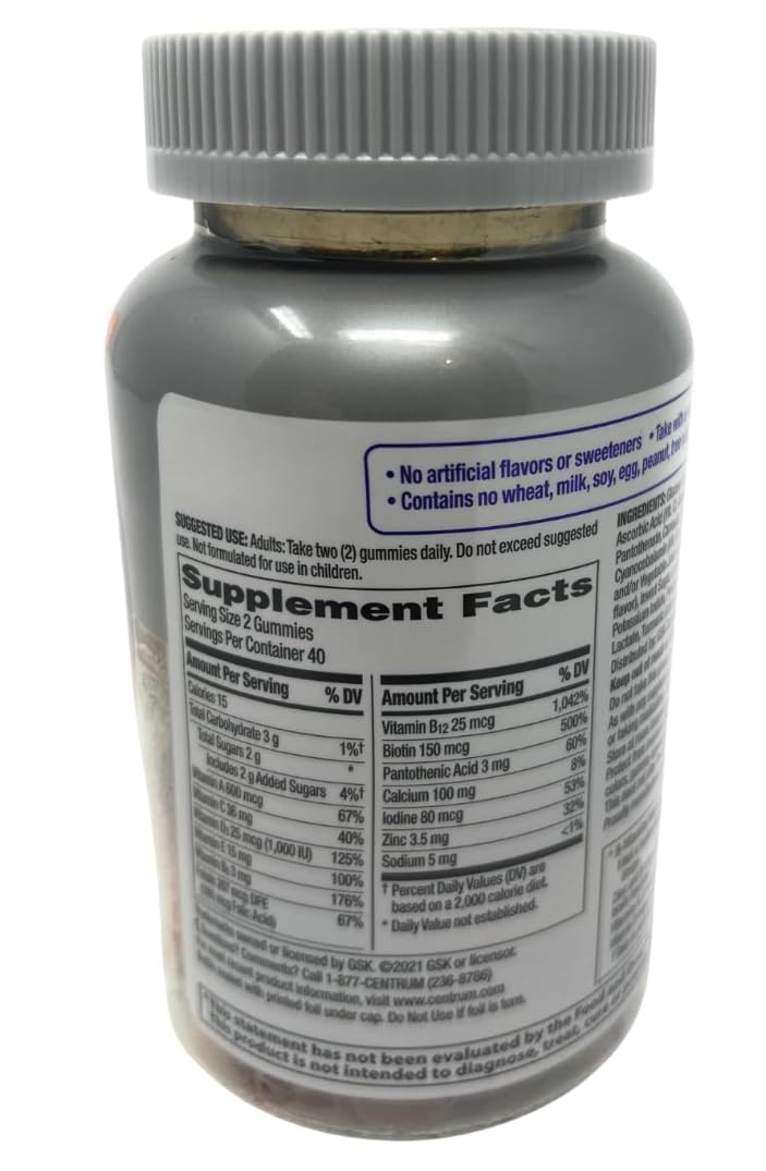 Tasty multivitamin gummies for active lifestyle