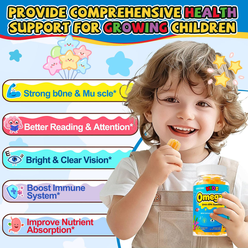 tasty omega-3 gummies for healthy growth