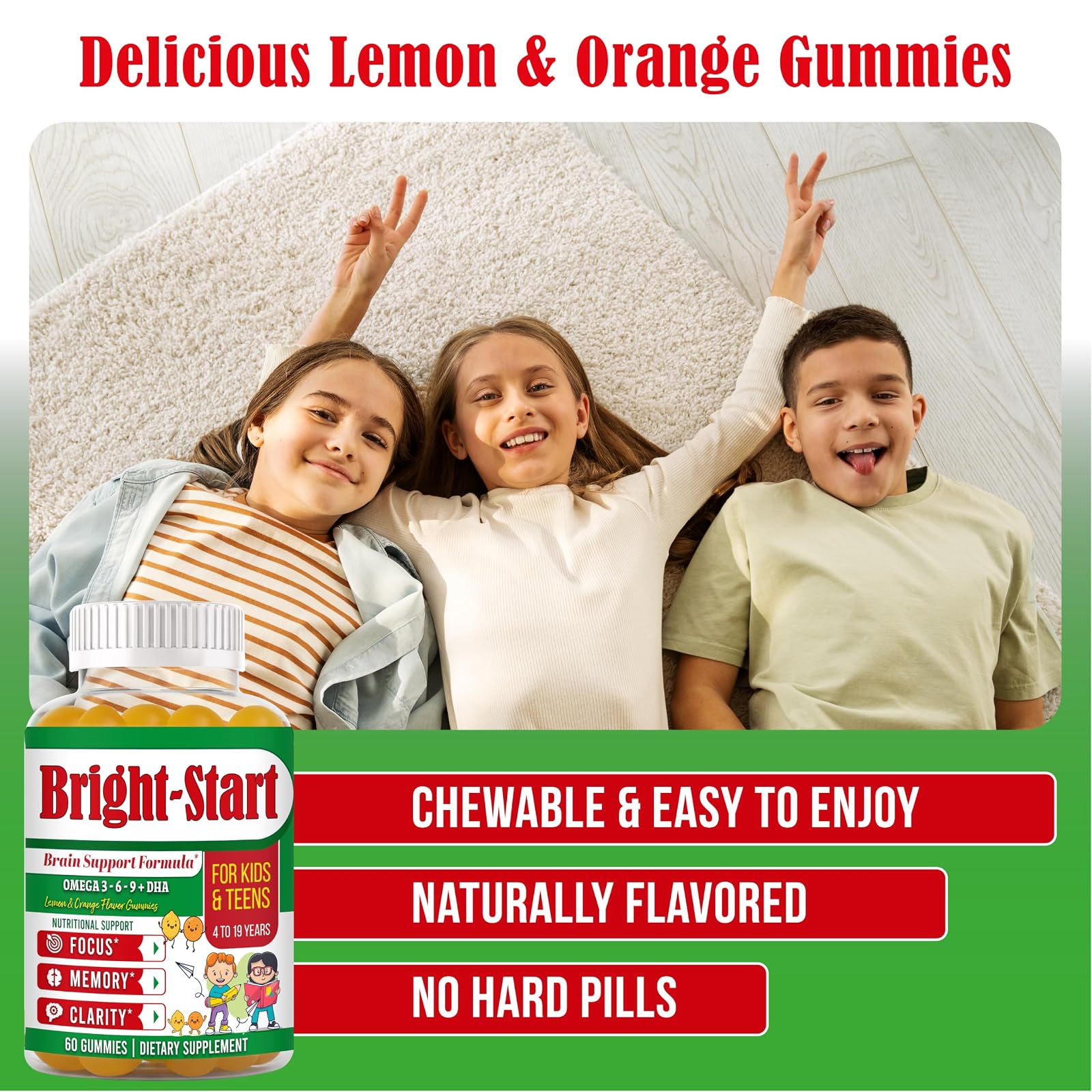 Tasty Omega 3 gummies for kids