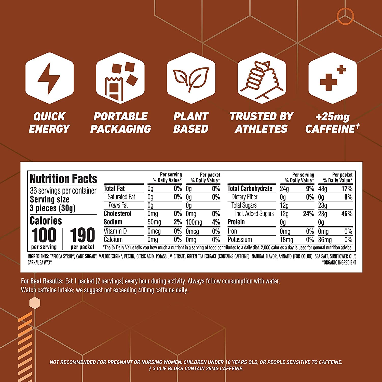 tasty orange chews for quick energy