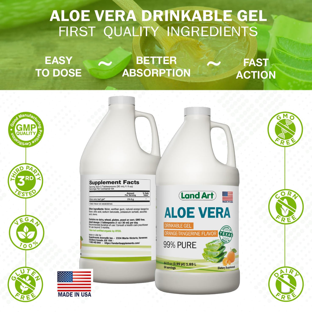 tasty orange flavour aloe vera drink